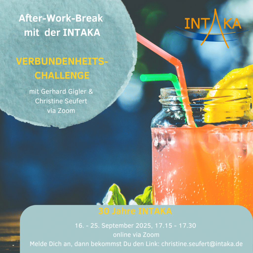 Espresso-Break – die INTAKA “VERBUNDENHEITS-CHALLENGE” • INTAKA